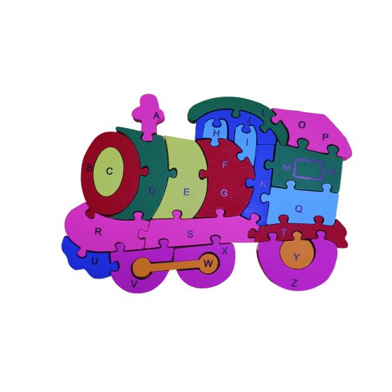 Wooden Puzzle Train Engine