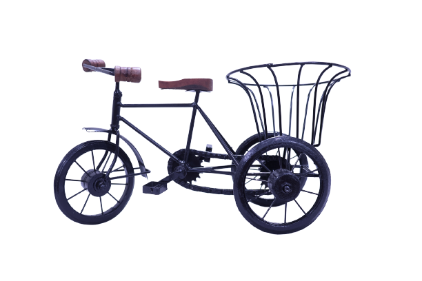 Wooden Rickshaw Flower